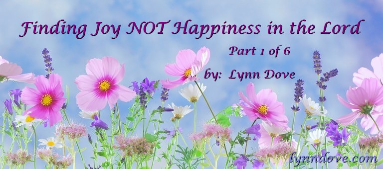 Finding Joy NOT Happiness in the Lord | Lynn Dove's Journey Thoughts