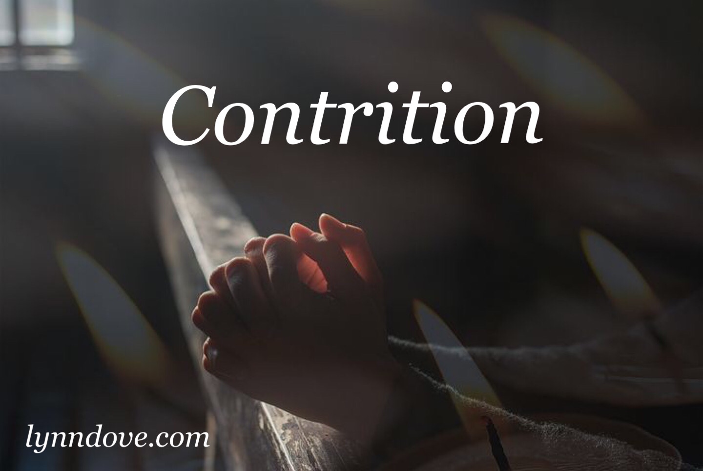 Contrition | Lynn Dove's Journey Thoughts